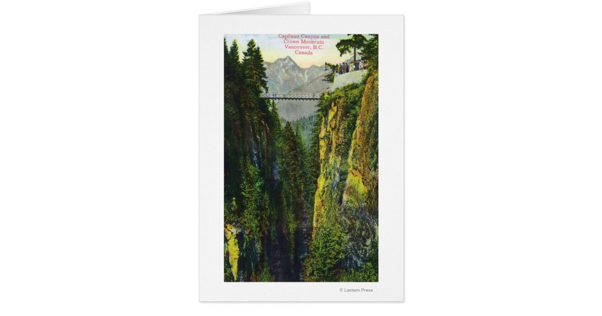 Capilano Canyon View of Crown Mountain | Zazzle