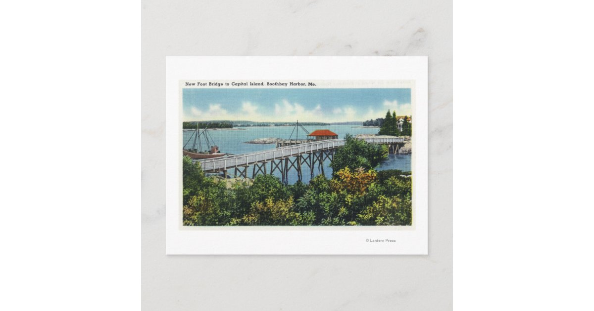 Capital Island New Foot Bridge View Postcard | Zazzle