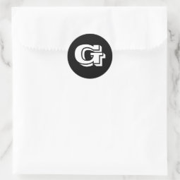 Capital Letter G Small Round Stickers by Janz | Zazzle