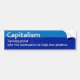 Capitalism Bumper Sticker 2 | Zazzle