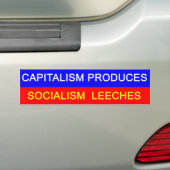 Capitalism vs Socialism Bumper Sticker | Zazzle