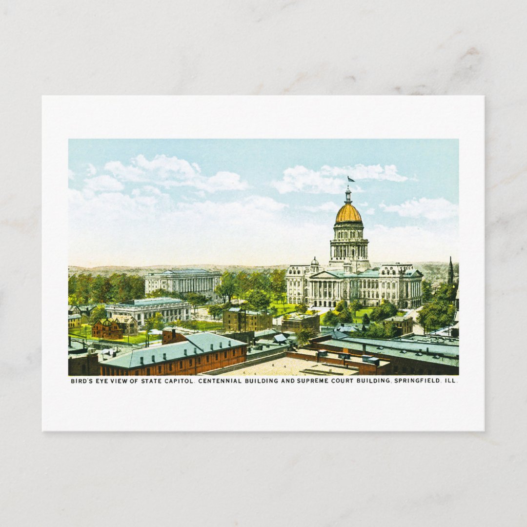 Capitol Centennial Building, Springfield, Illinois Postcard | Zazzle