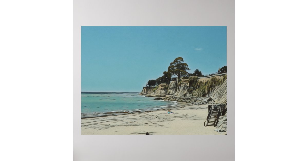 Capitola Beach Poster | Zazzle
