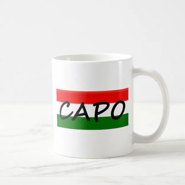 CAPO, capo means BOSS! in italian and spanish, Coffee Mug | Zazzle