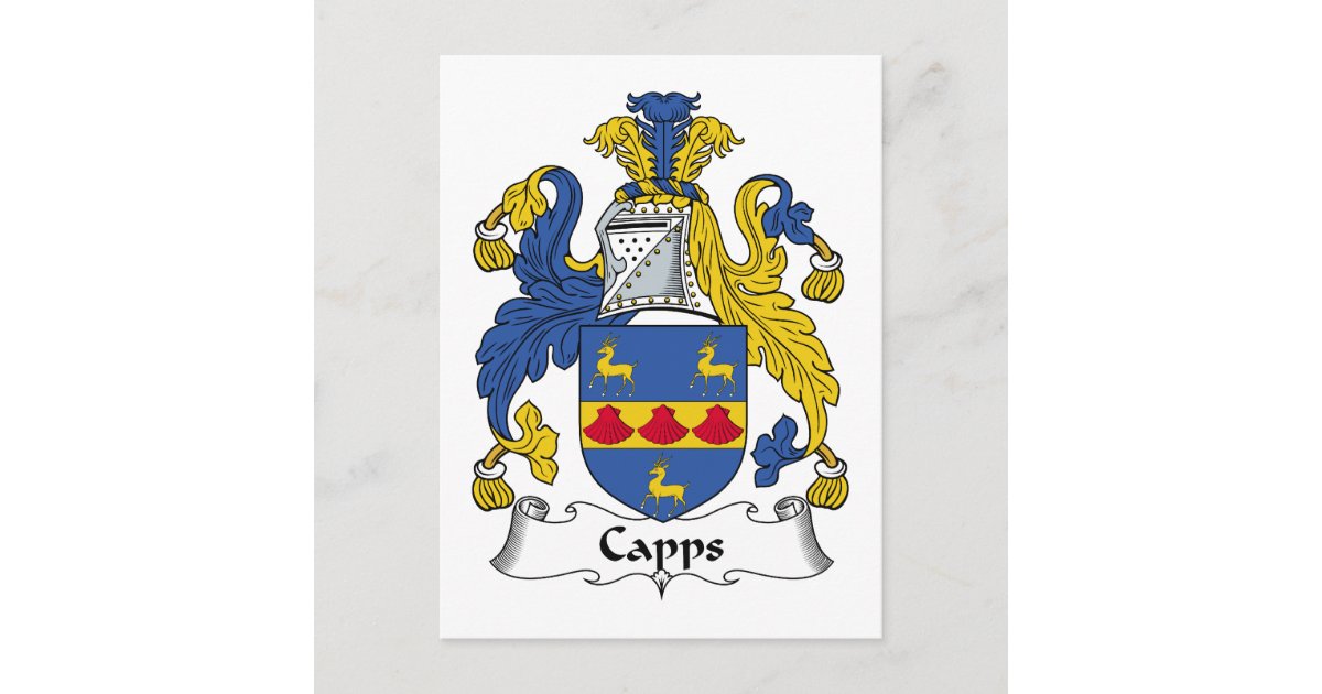 Capps Family Crest Postcard | Zazzle