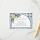 Capri Baby Shower, Citrus Italian, Books for Baby Enclosure Card | Zazzle