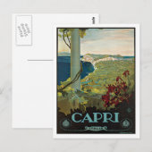 Capri Italia Italy Vintage Postcard | Zazzle