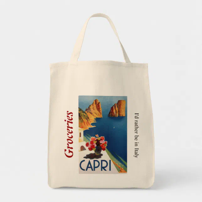 Capri Italy Grocery Tote | Zazzle