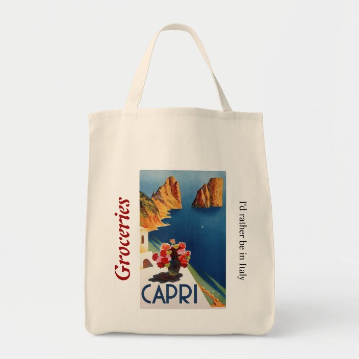 Capri Italy Grocery Tote | Zazzle.com