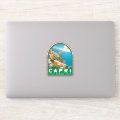 Capri Italy Travel Art Vintage Sticker | Zazzle
