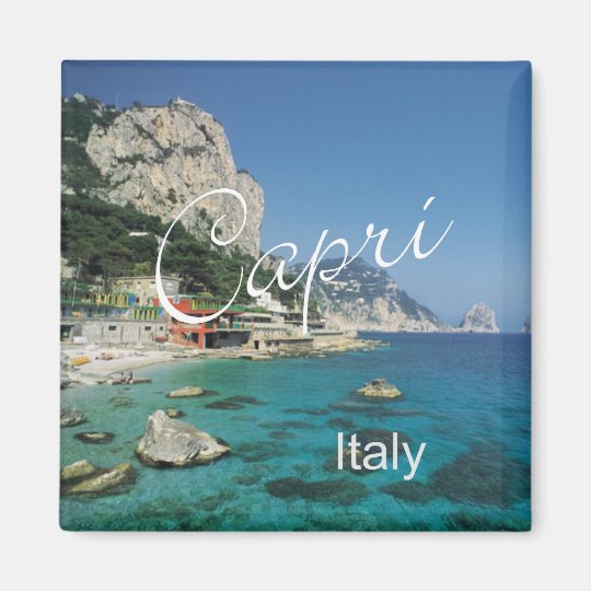 Capri Italy Travel Photo Souvenir Fridge Magnet | Zazzle.com