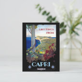 Capri, Italy Vintage Travel Tourism Postcard | Zazzle