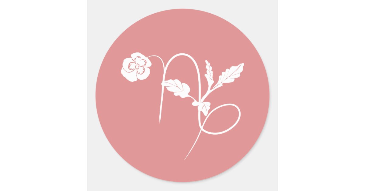 Capricorn birth flower pansy zodiac sign classic round sticker | Zazzle
