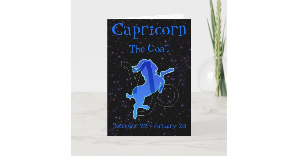 Capricorn Birthday Card Zazzle