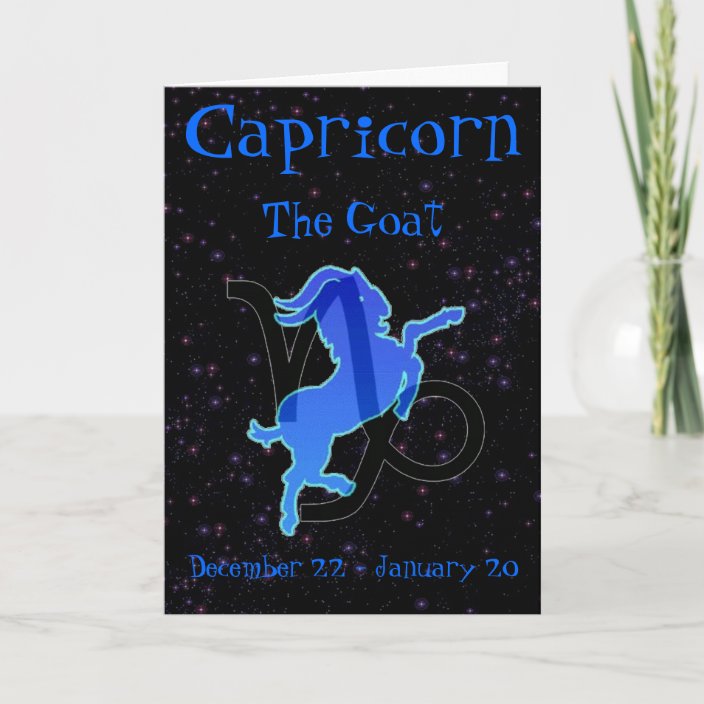 Capricorn Birthday Card