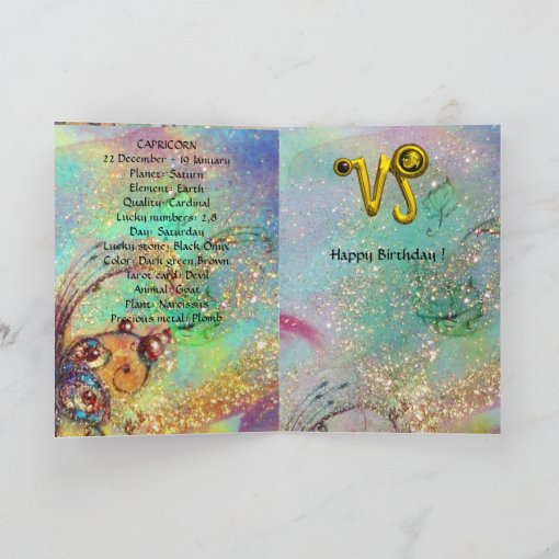 CAPRICORN, DEVIL,TAROT ASTROLOGY ZODIAC BIRTHDAY CARD | Zazzle