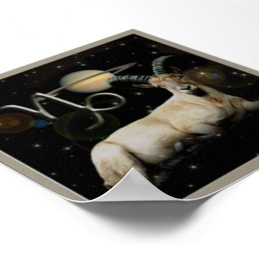 Capricorn Goat Saturn Print | Zazzle