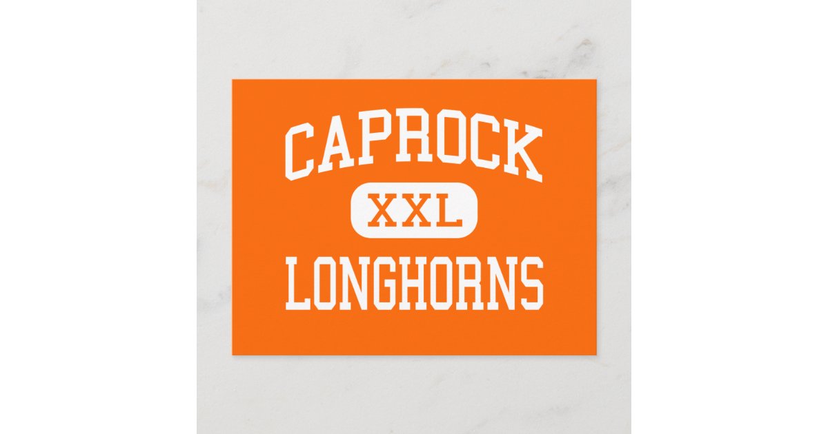 Caprock - Longhorns - High School - Amarillo Texas Postcard | Zazzle