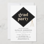 Caps Off Graduation Cap Graduation Party Invitation | Zazzle