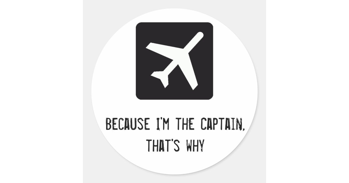 Capt. Sticker | Zazzle