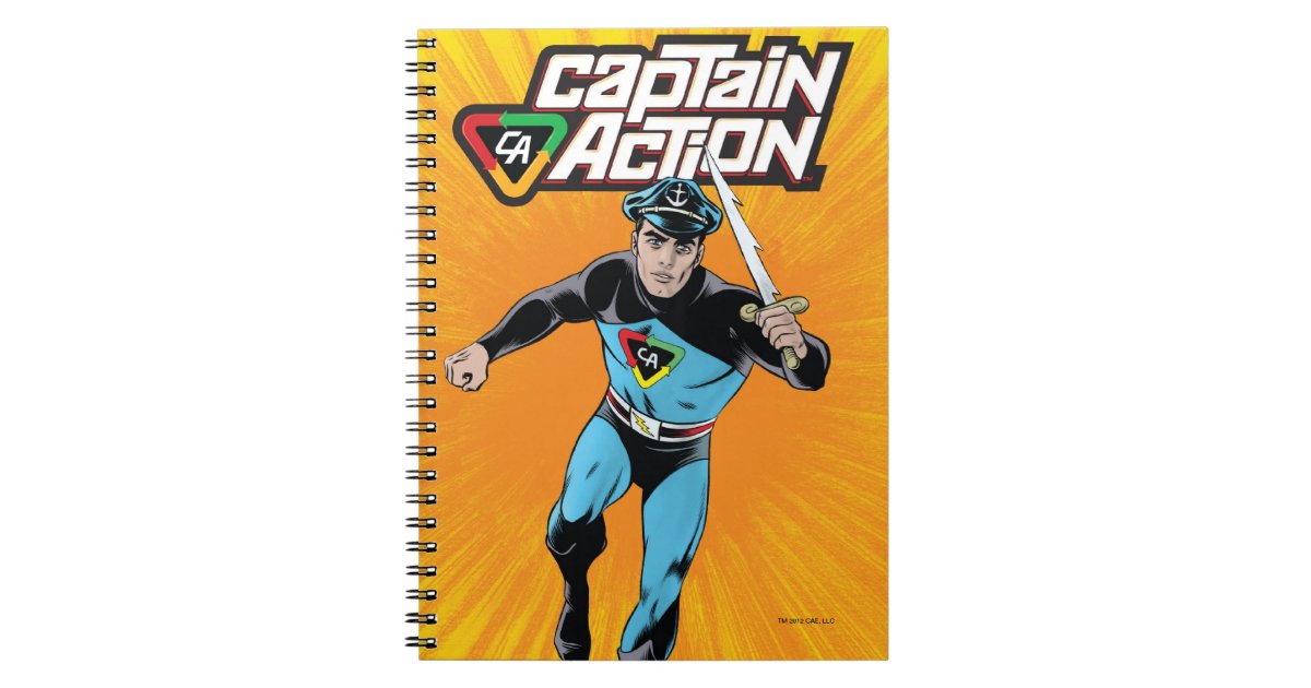 Captain Action Notebook | Zazzle