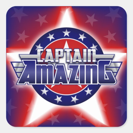Captain Amazing Sticker | Zazzle