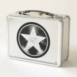 Captain America Grunge Shield Metal Lunch Box | Zazzle