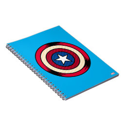 Captain America Halftone Shield Notebook | Zazzle