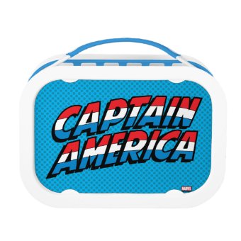 Captain America Name Logo Lunch Box | Zazzle