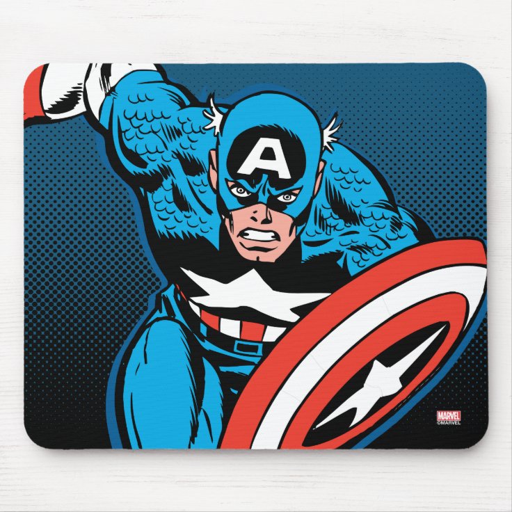 Captain America Run Mouse Pad | Zazzle