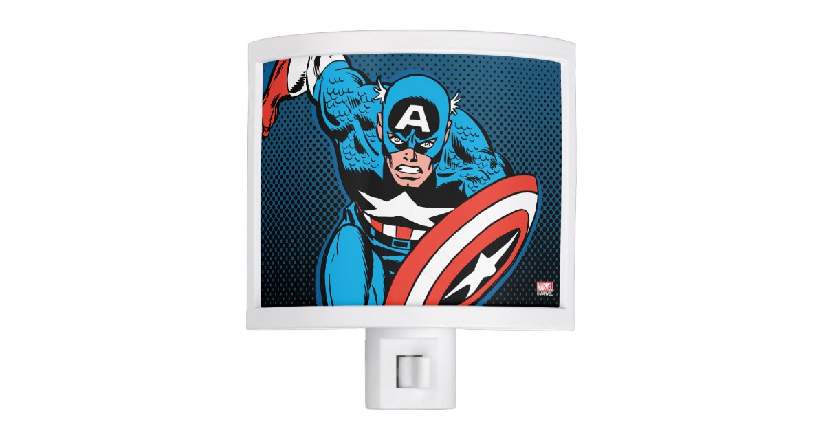 Captain America Run Night Light | Zazzle