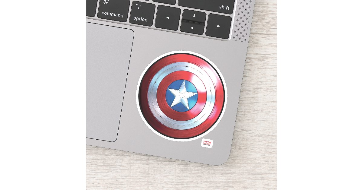 Captain America Shield Badge Sticker | Zazzle