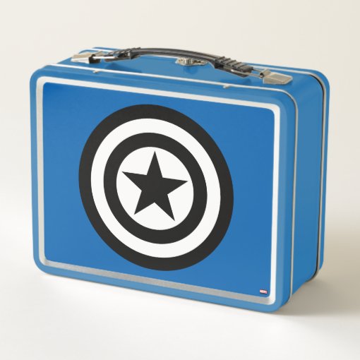 Captain America Shield Icon Metal Lunch Box | Zazzle