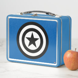 Captain America Shield Icon Metal Lunch Box | Zazzle
