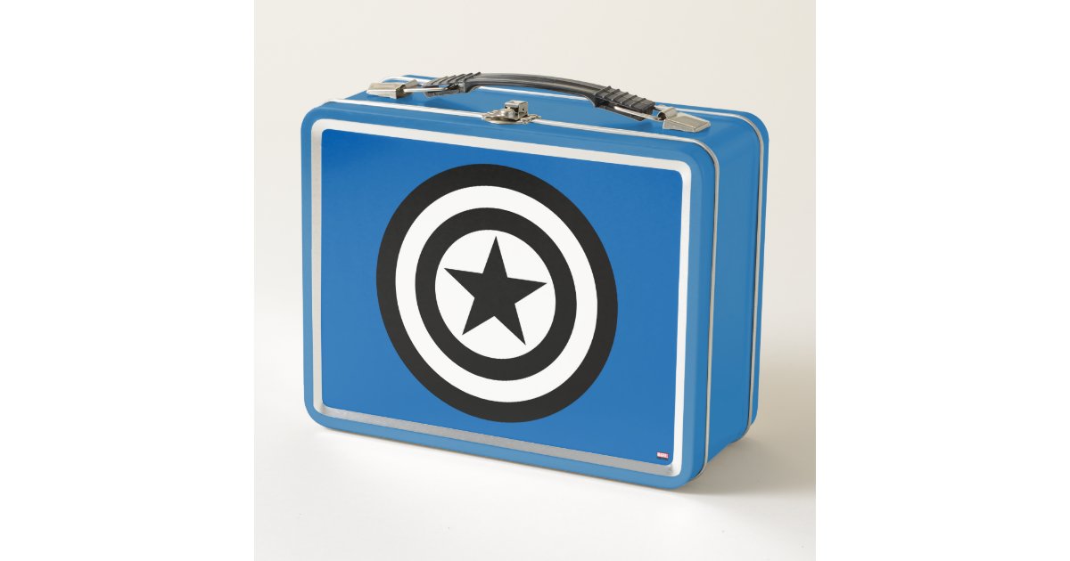 Captain America Shield Icon Metal Lunch Box | Zazzle