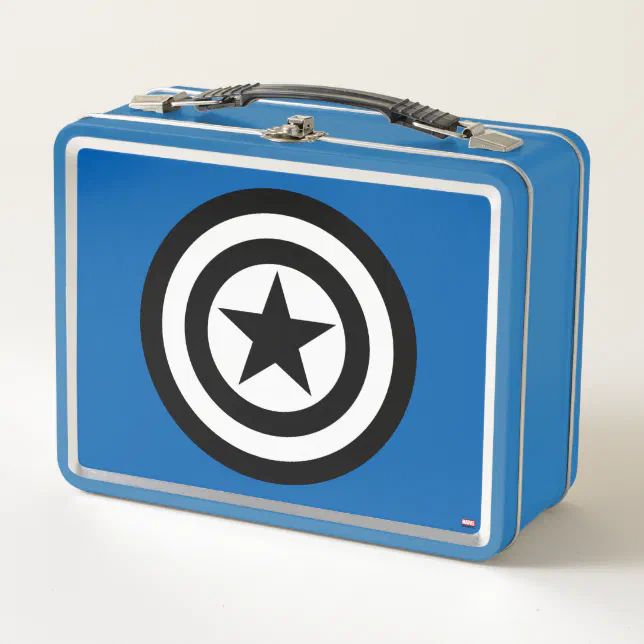 Captain America Shield Icon Metal Lunch Box | Zazzle