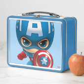 Captain America Stylized Art Metal Lunch Box | Zazzle