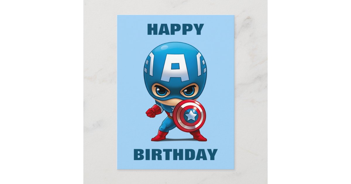 Captain America Stylized Art Postcard | Zazzle