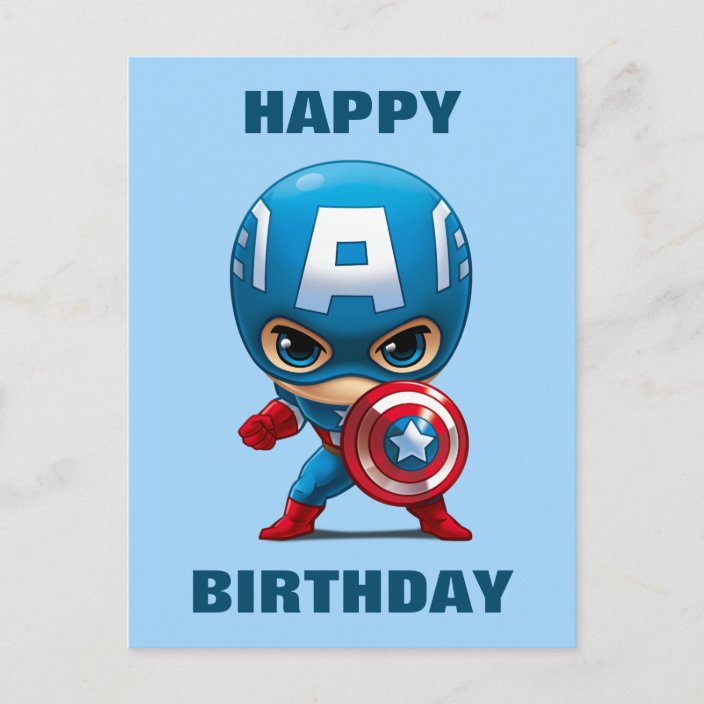 Captain America Stylized Art Postcard | Zazzle.com