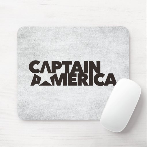 Captain America Stylized Star Name Graphic Mouse Pad | Zazzle
