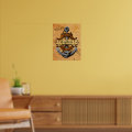 Captain Anchor And Wheel Poster | Zazzle