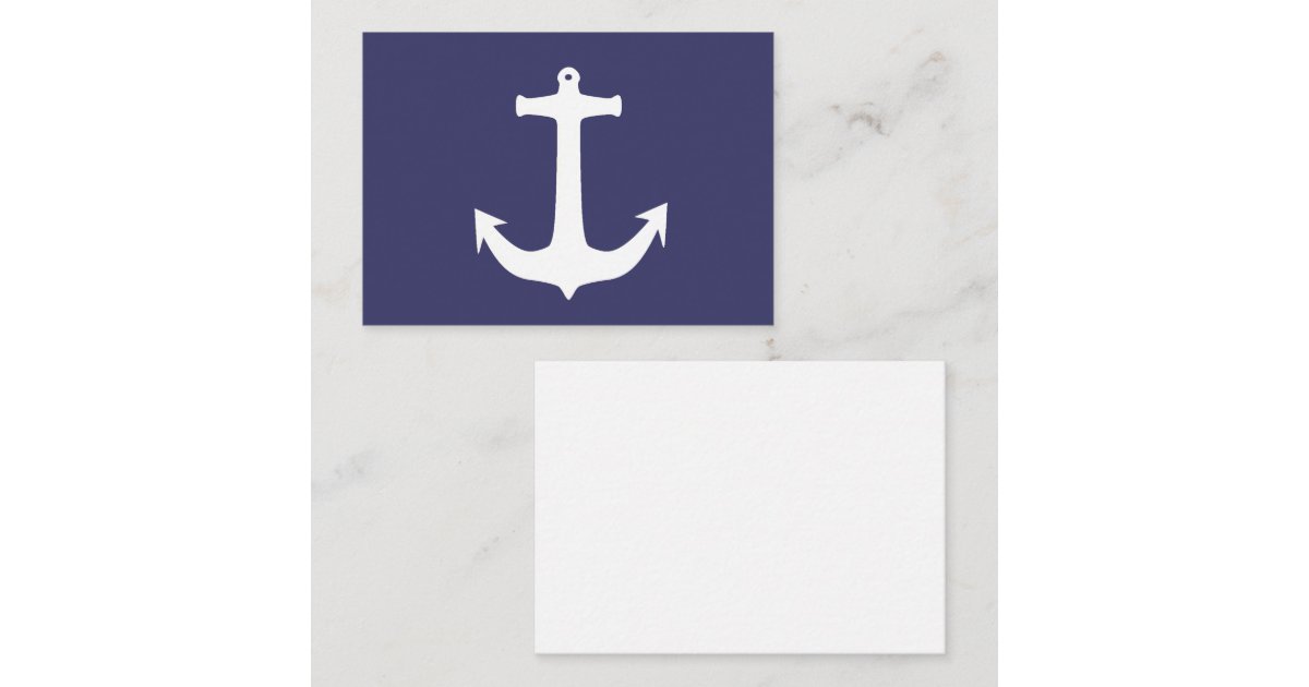 Captain Anchor Sea Ocean Sailing Enclosure Card | Zazzle