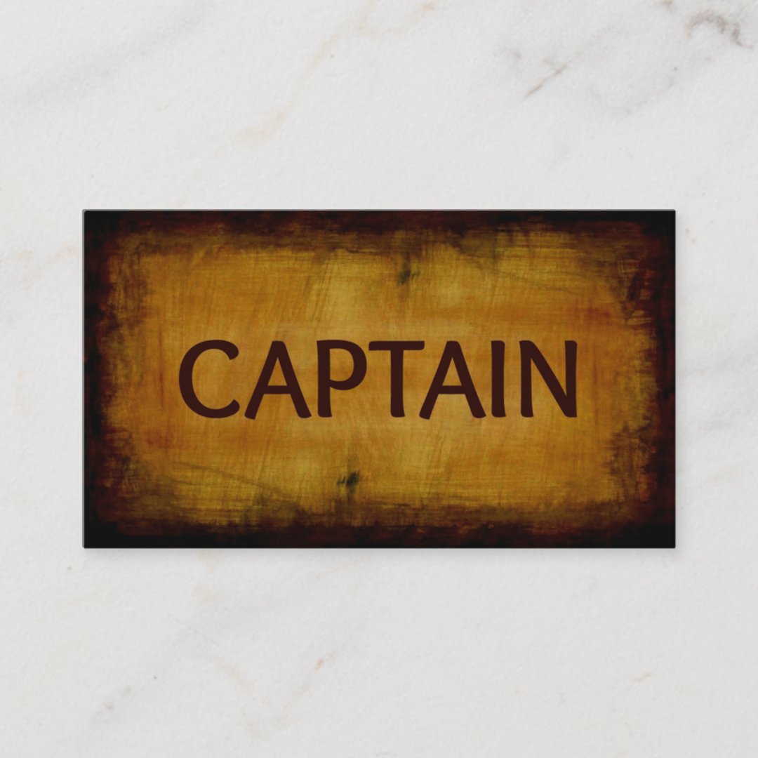 Captain Business Card | Zazzle
