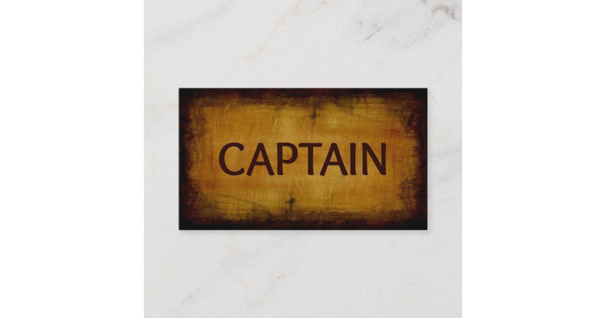 Captain Business Card | Zazzle
