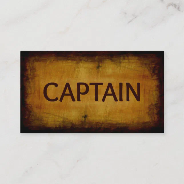 Captain Business Card | Zazzle
