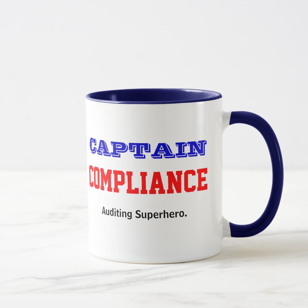 Captain Compliance | Auditing Superhero Auditor Mug | Zazzle