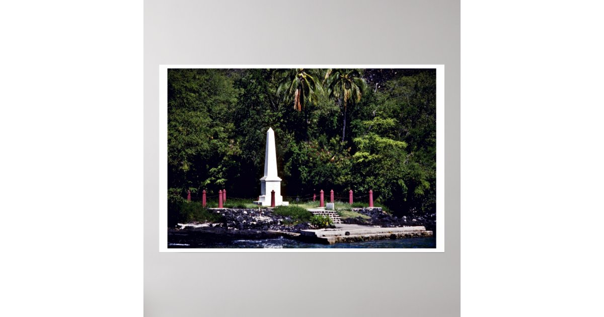 Captain Cook's Monument - Hawaii Poster | Zazzle