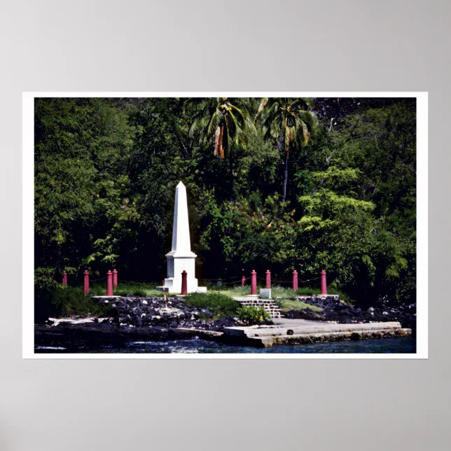 Captain Cook's Monument - Hawaii Poster | Zazzle