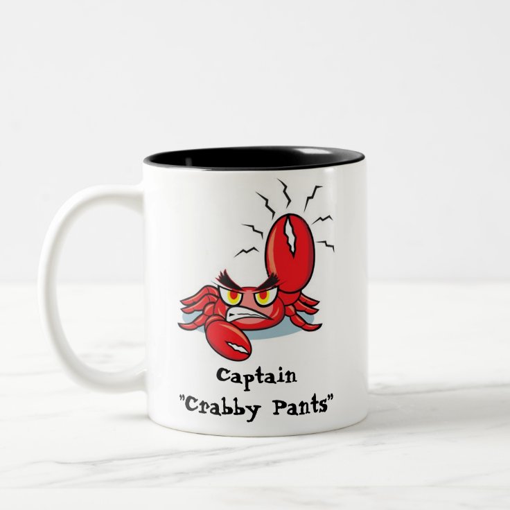 Captain Crabby Pants Two-Tone Coffee Mug | Zazzle