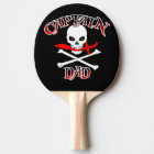 Pirate skull ping pong paddle for table tennis | Zazzle.com